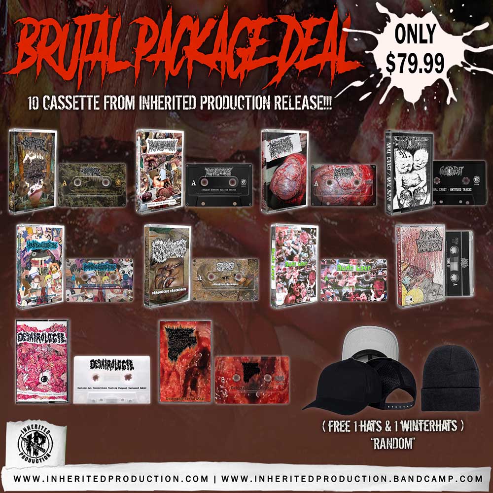 BRUTAL PACKAGE DEAL – 10 TAPES FROM INHERITED PRODUCTION RELEASE (free ...